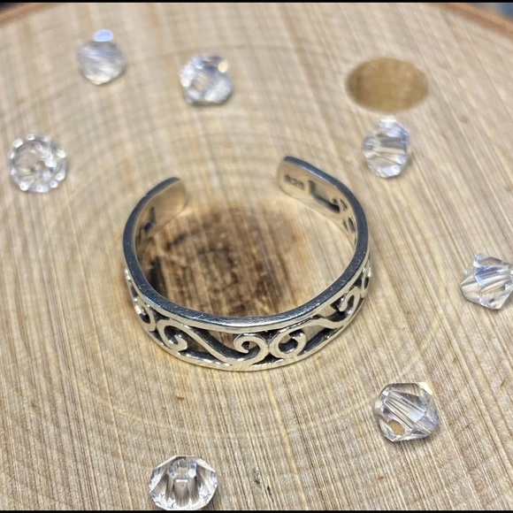 Jewelry | 3 For 15 Sterling Silver Marked 925 Adjustable Toe Pinky Ring ...